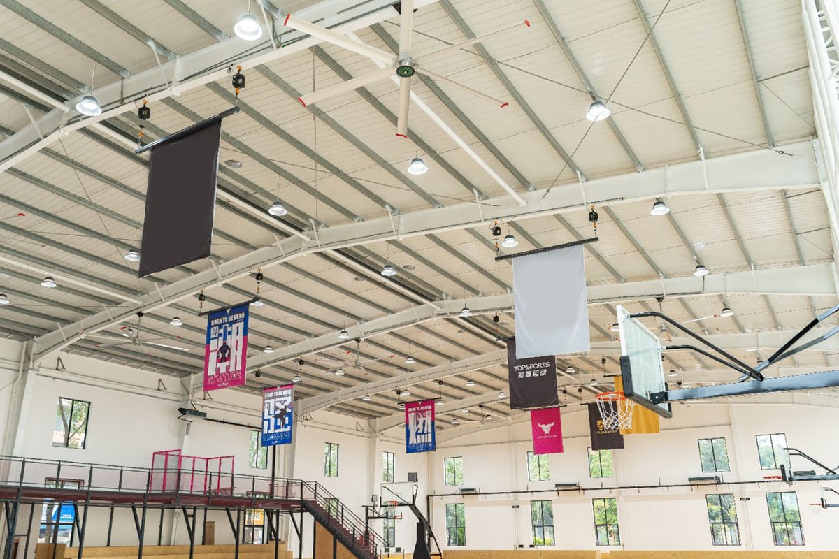HVLS ceiling fan for fitness center