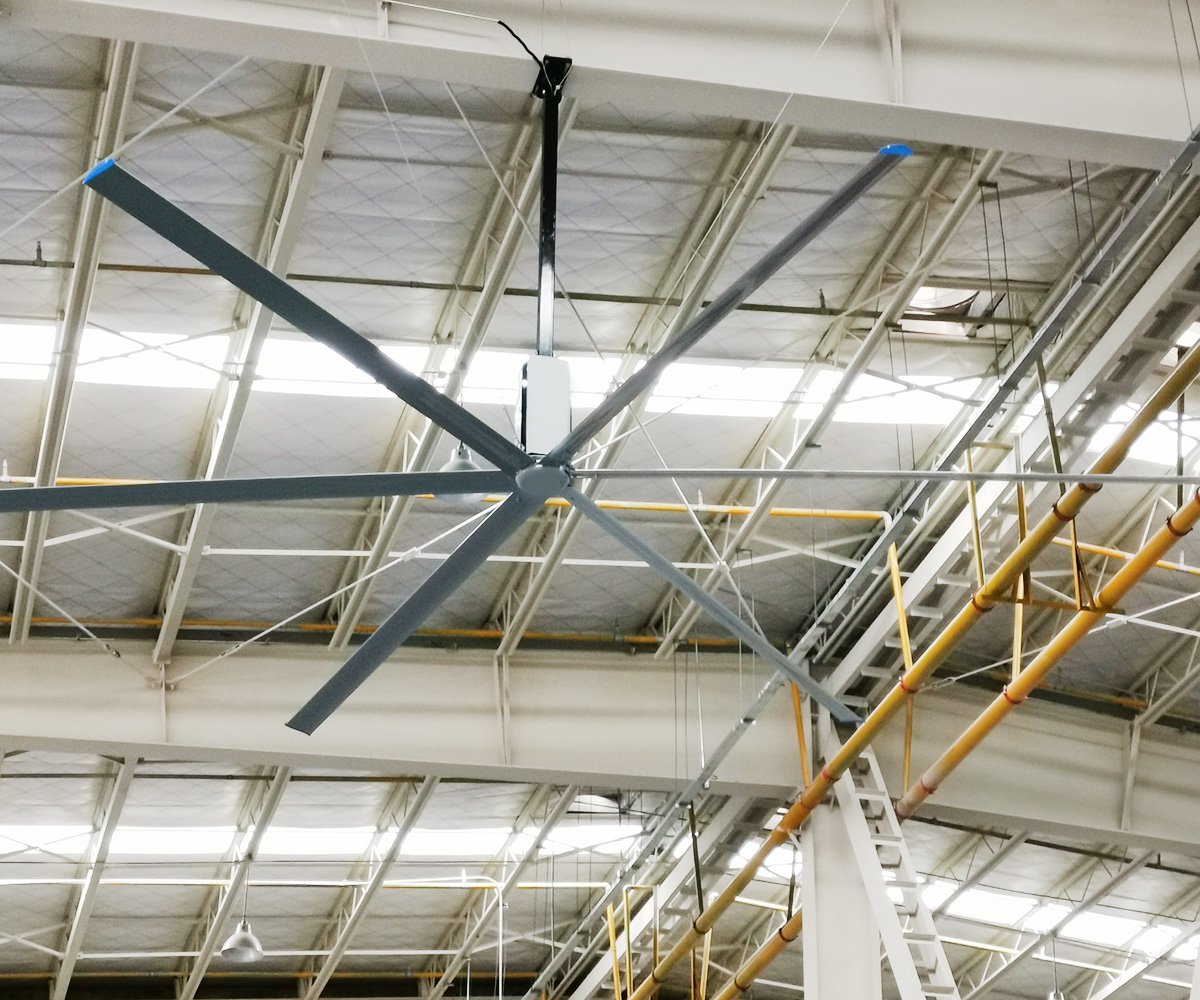High-Volume Low-Speed fans for industrial buildings
