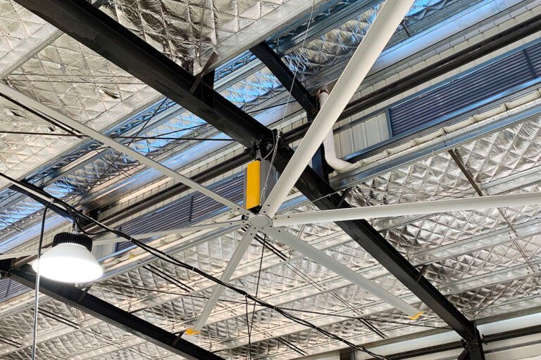 Ventilation and cooling effect of HVLS large fan