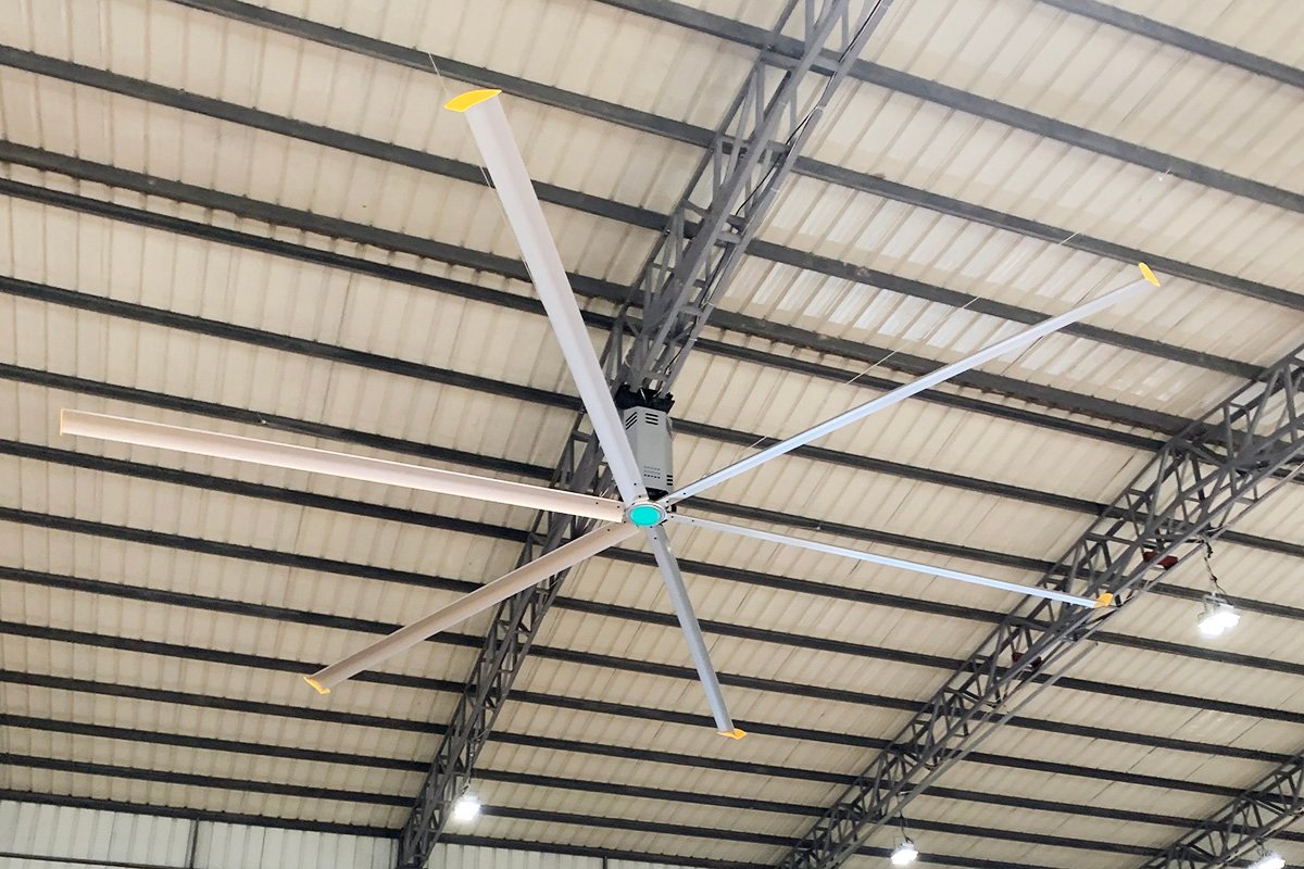 Computational Fluid Dynamics (CFD) simulations of HVLS fans